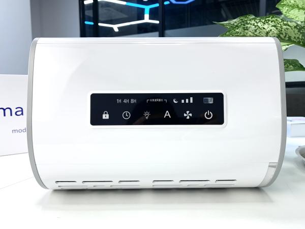 Quality 90m3/H PM2.5 CADR Wall Mounted Air Sanitizer 240V Portable Ionizer 55dB Noise Level for sale