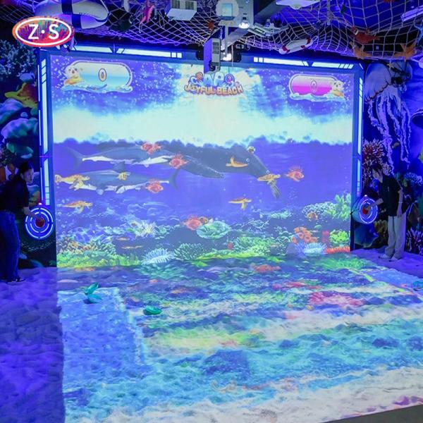 China Education Integration AR Joyful Beach Interactive Projection Game System supplier