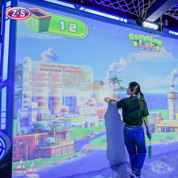 Quality Ocean Wave Effect AR Joyful Beach Interactive Projection Multiplayer Modes Games for sale