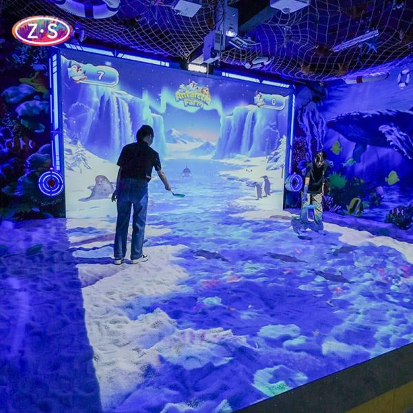 China Immersive wraparound visuals AR Joyful Beach Interactive Projection Games supplier