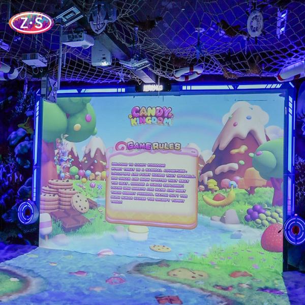 Quality Immersive wraparound visuals AR Joyful Beach Interactive Projection Games for sale