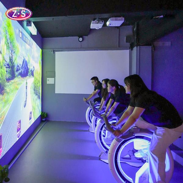 Quality Interactive Indoor Bike Simulator Real Time VR Exercise Games for sale