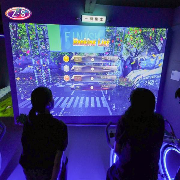 Quality Interactive Indoor Bike Simulator Real Time VR Exercise Games for sale