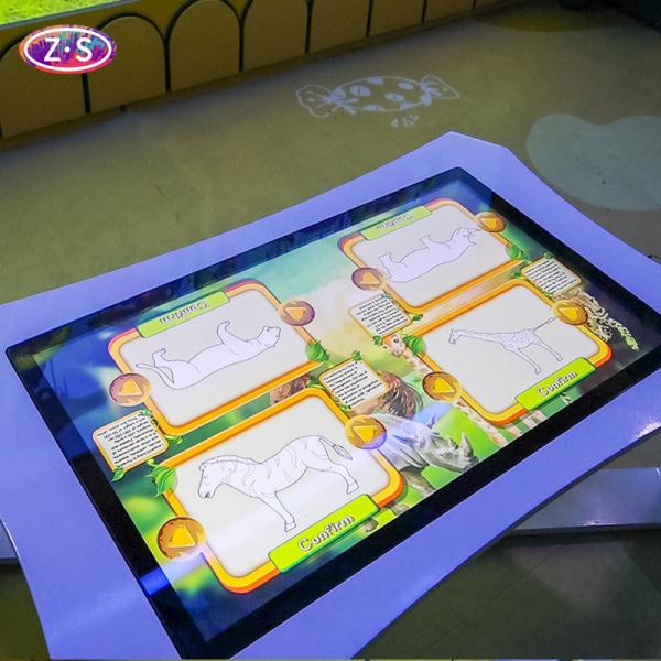 Quality 1024*768 Projection Games 43" Table Wall 3800 Lumens Interactive Drawing Games for sale