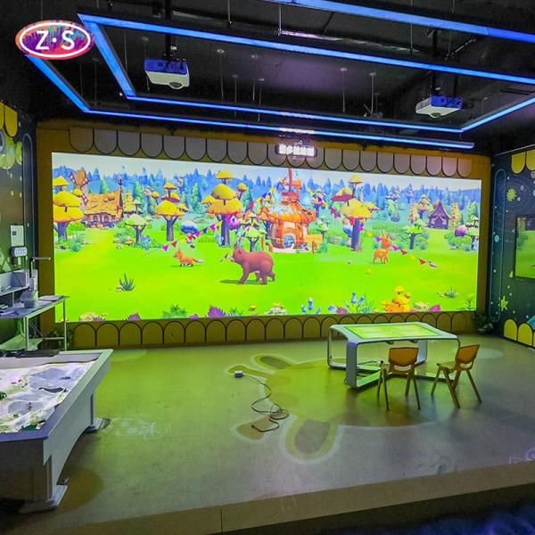 Quality 1024*768 Projection Games 43" Table Wall 3800 Lumens Interactive Drawing Games for sale
