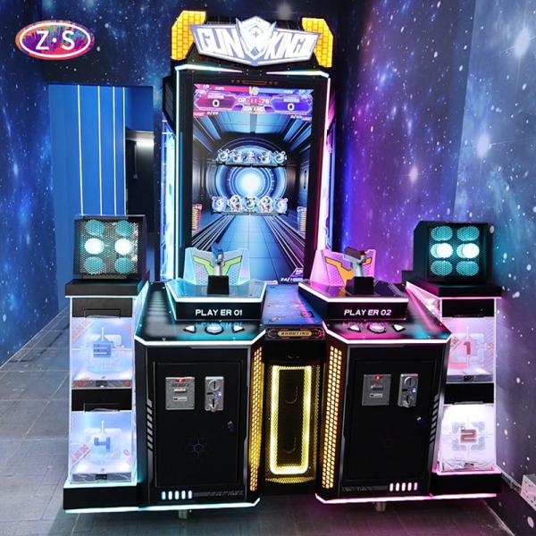 Quality Live Scoring Interactive Arcade Games Mobile Light Gun Arcade Cabinet For for sale
