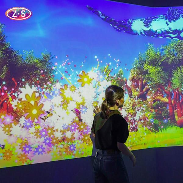 Quality Exhibition Halls Interactive Wall Games Multi Channel Fusion Interactive Wall for sale