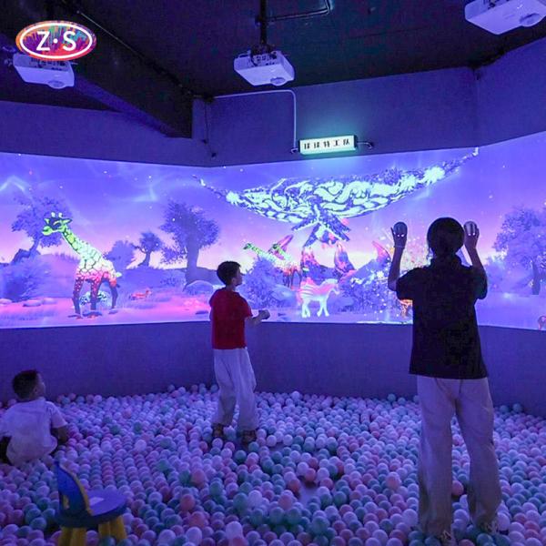 Quality Exhibition Halls Interactive Wall Games Multi Channel Fusion Interactive Wall for sale
