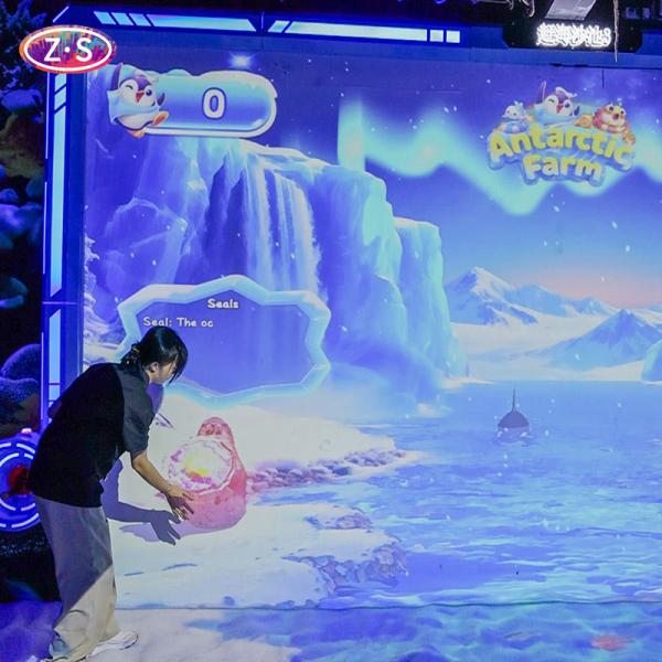 Quality Multiplayer Collaboration Interactive Floor Wall Joyful Beach Displays Solution for sale