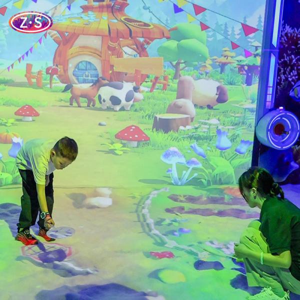 China 4000 Lumens Interactive Projection Games AR Beach Motion Activated Technology supplier