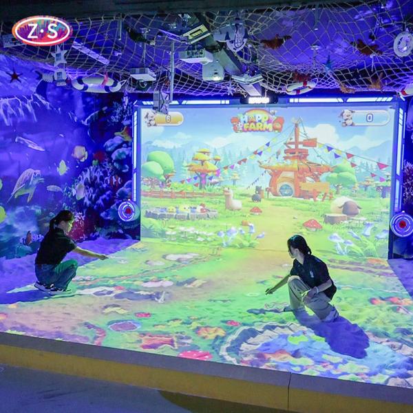 China Interactive Wall Projection AR Joyful Beach Game For Indoor Playground supplier