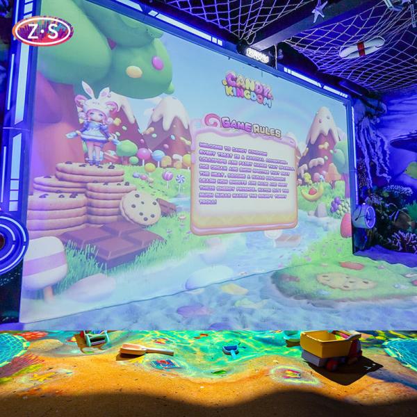 Quality Interactive Wall Projection AR Joyful Beach Game For Indoor Playground for sale
