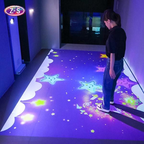 Quality Hotel Fun Interactive Floor Games Autumn Leaves Waves Multi Scenario for sale