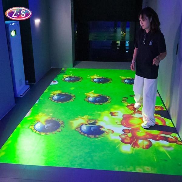 Quality Hotel Fun Interactive Floor Games Autumn Leaves Waves Multi Scenario for sale