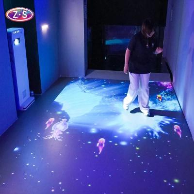 China Ultra Short Throw Interactive Floor Game Flower Field Floor Projector Game for sale