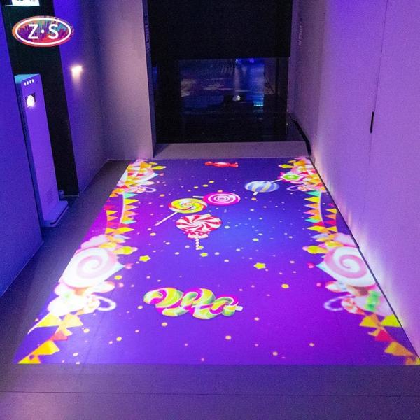 Quality 4*2.5m Interactive Floor System Eggs Theme Childrens Games Projected On Floor for sale
