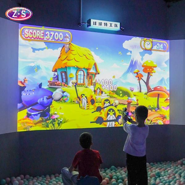 Quality 3D Interactive Wall Projection Game Laser Projector Games On Wall for sale