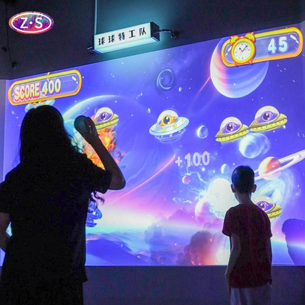 Quality 1024x768 Interactive Throw Wall Ball Projection Game System Durable Laser for sale