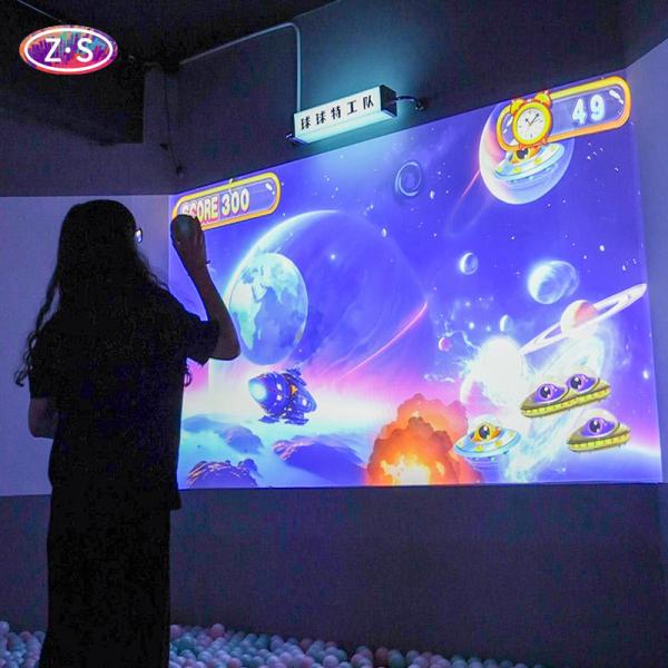 Quality 1024x768 Interactive Throw Wall Ball Projection Game System Durable Laser for sale