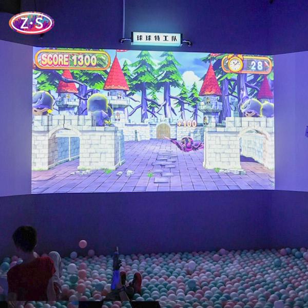 Quality 3m*2.2m Interactive Projection Wall Auto Score Ball Throwing Wall Interactive for sale