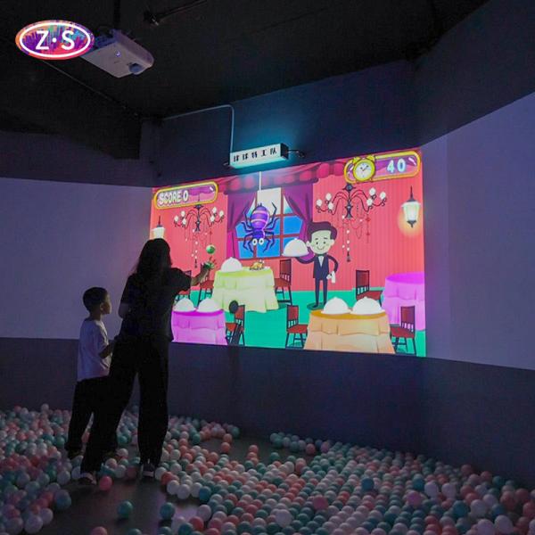 Quality Interactive Throw Wall Game DLP 3D Effects Interactive Wall Projection for sale