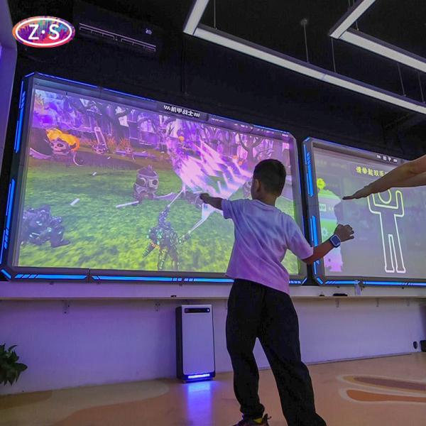 Quality Motion Sensing Mech Warrior 1920x1200 Interactive Projection Games for sale