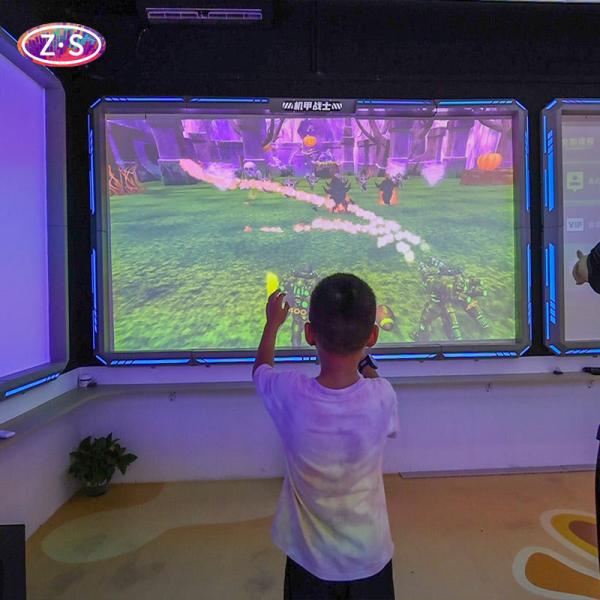 Quality Interactive Mech Warrior Game Multiple Players Interactive Projector Game System for sale