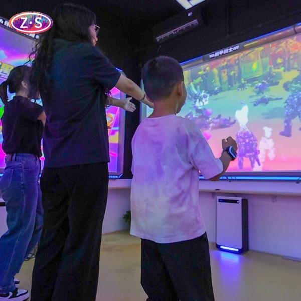 Quality Interactive Mech Warrior Game Multiple Players Interactive Projector Game System for sale