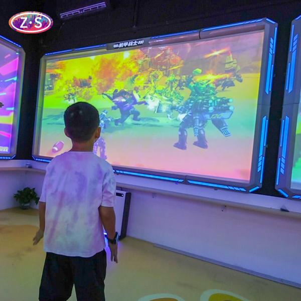 Quality Skeleton Battle Interactive Projector Game System Mech Warrior Interactive Games for sale