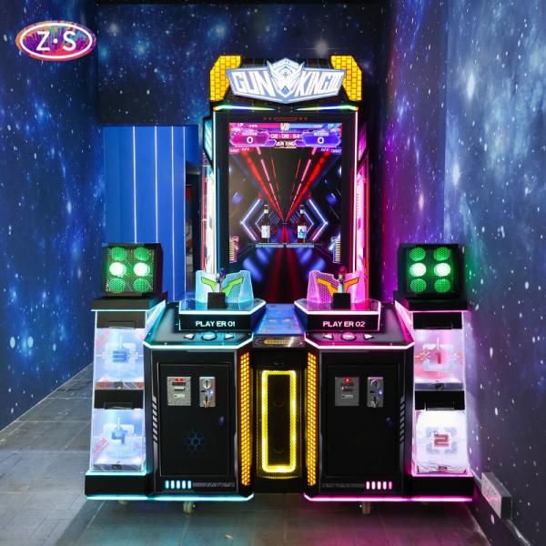 Quality Realistic Shooting Simulation Arcade Shooting Machine 75 Inch Screen for sale