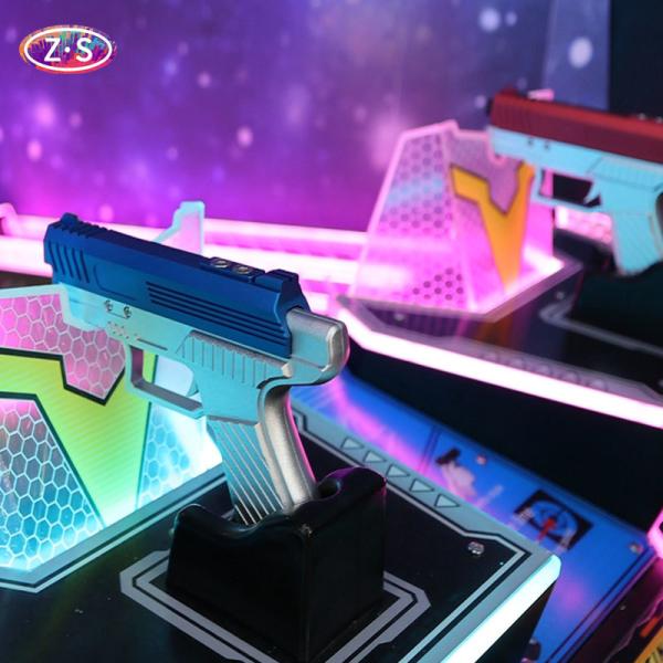 Quality Realistic Shooting Simulation Arcade Shooting Machine 75 Inch Screen for sale