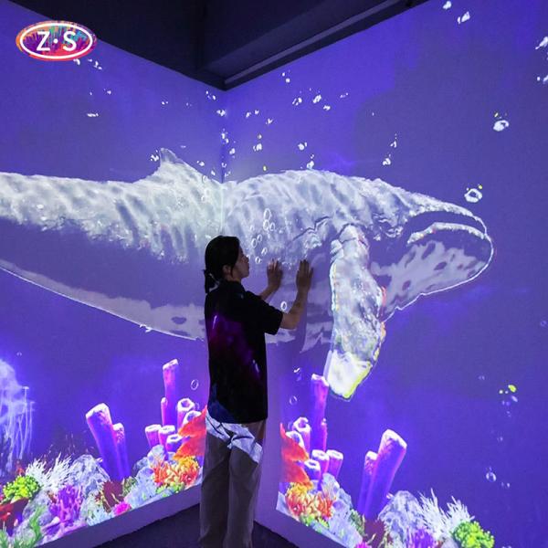 Quality Seamless Blending Immersive Holographic Display Giant Canvas Projection Mapping for sale