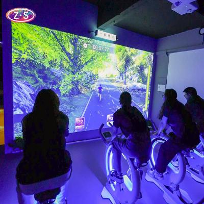 China Indoor Dynamic Cycling Simulator With Cutting Edge Technology & Social Interaction for sale