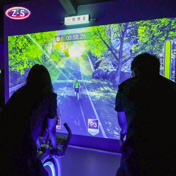 Quality Indoor Dynamic Cycling Simulator With Cutting Edge Technology & Social for sale