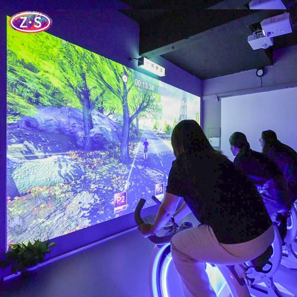 Quality Immersive Visuals Dynamic Cycling Multiplayer Modes Indoor Cycle Exercise Bike for sale