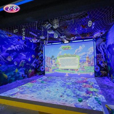 China Joyful Beach Projection Game With Encyclopedia Knowledge For Child Learning for sale