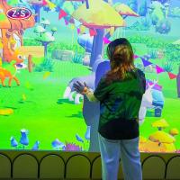 China Real-time Interactive Effects Immersive Interactive Wall Drawing Game For Education Centers for sale