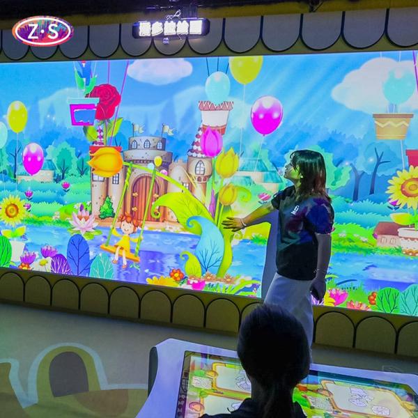 Quality Interactive Coloring Wall Powered by Proprietary AR Engine for Ultra-Fast Scanning for sale