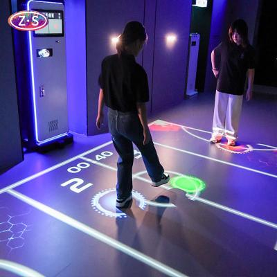 China High Resolution Mobile Interactive Floor Projection Game System 1200P Clarity for sale