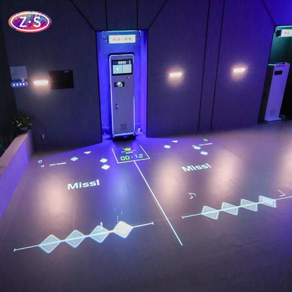 Quality High Resolution Mobile Interactive Floor Projection Game System 1200P Clarity for sale