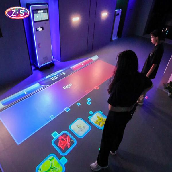 Quality Energy Efficient Mobile Interactive Floor Projection Game System Long Life Laser for sale