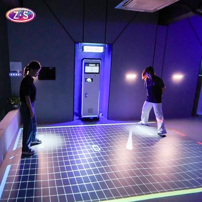 China All-in-One Mobile Coin Operated Floor Projection Unit Plug and Play Design for sale