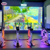 China Real Time AR Bicycle Simulator Interactive Wall Projection System Desert Off-Road for sale