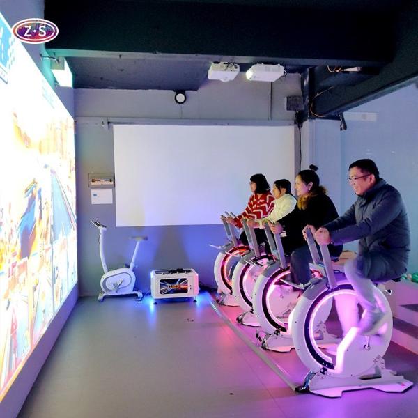 Quality Commercial Indoor Game Projection Solution AR Bike Race For Entertainment Venues for sale