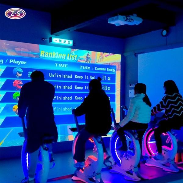 Quality Bicycle Interactive Projection Game AR Bike Race For Entertainment Center Project for sale