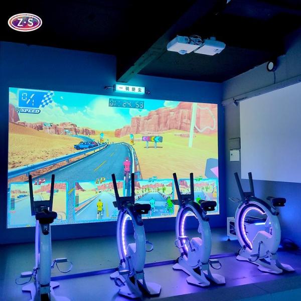 Quality Indoor Cycling Attraction Interactive Bike Simulator For Fitness Studios And for sale