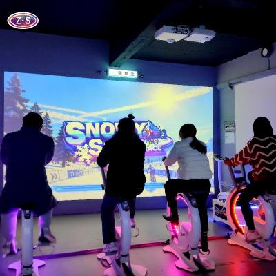 China Innovative Fitness Trainer AR Interactive Spin Bike Smart Race Cycling System for sale