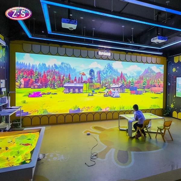 Quality Shopping Mall Interactive Play Zones Drawing Projection For Family Entertainment Fun for sale