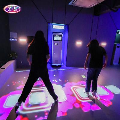 China Real-time Motion Tracking Coin Operated Interactive Floor Projector For Mall Play Zone for sale