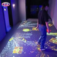 China Innovative All In One Solution Interactive Floor Projector With Seamless Mobility for sale